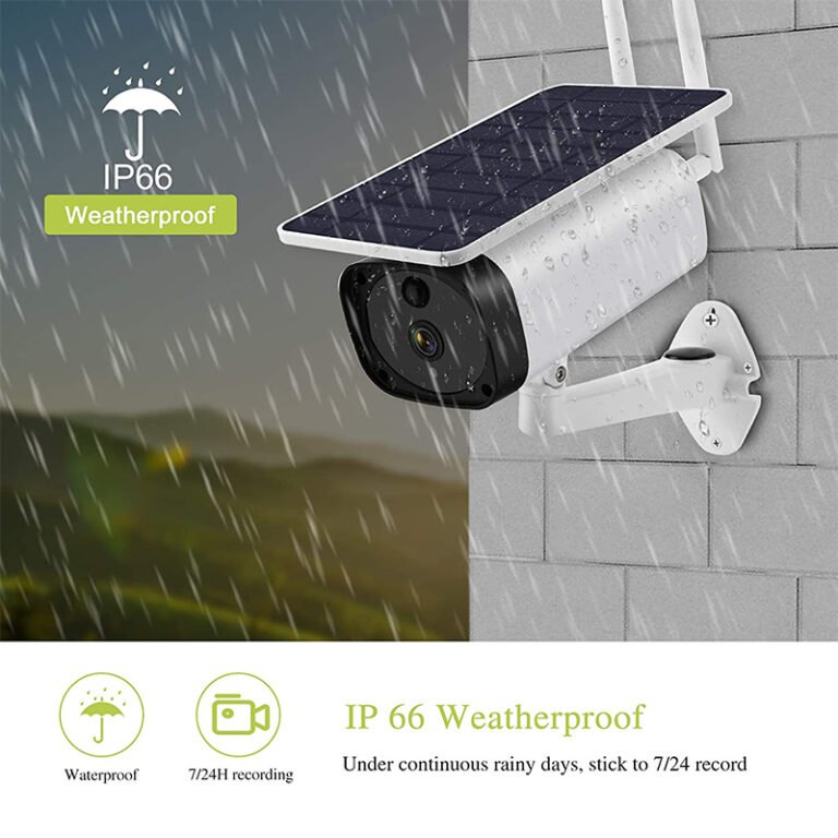 1080P Wifi Solar Battery Powered Security Camera, With Motion Sensor ...